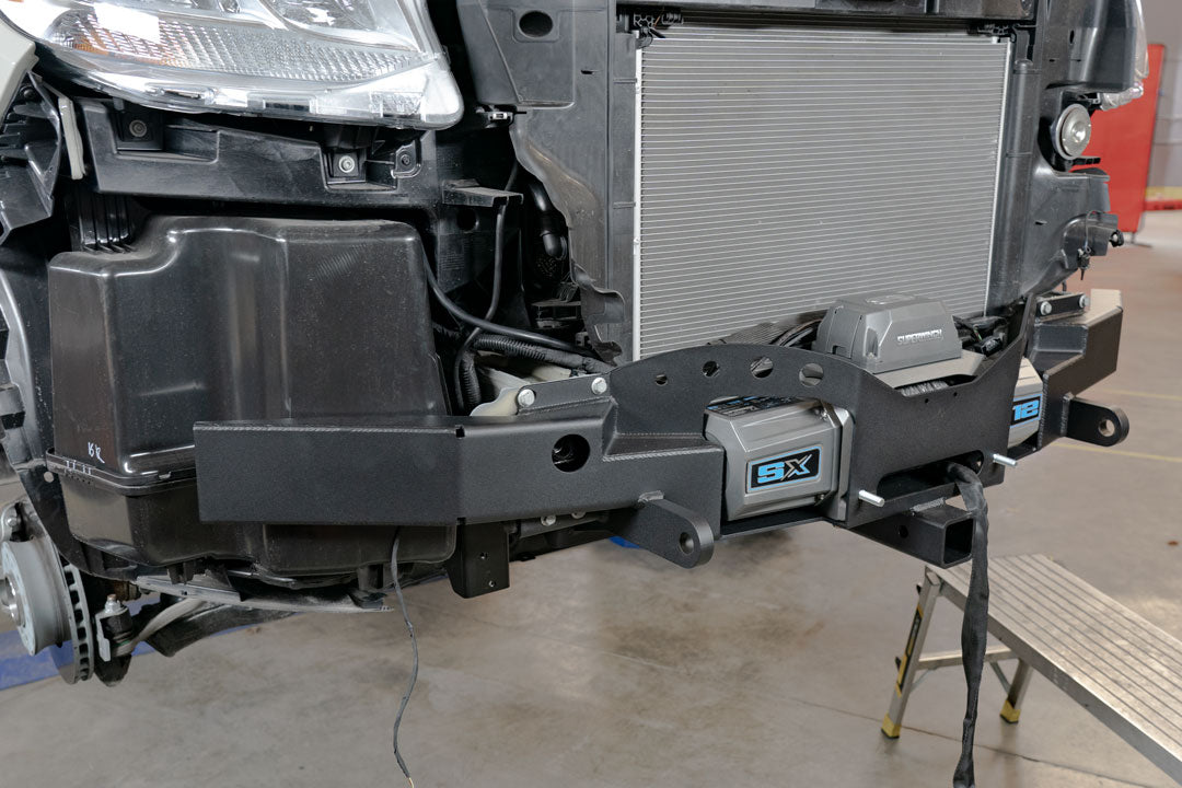 FRONT WINCH MOUNT WITH BULL BAR - SPRINTER (2019-UP) by VAN COMPASS ...